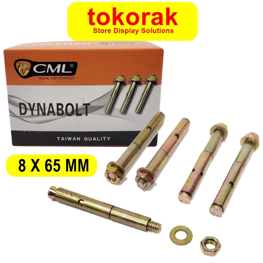 Jual DYNABOLT BAUT BETON 8 X 65 MM CAMEL DINABOLT 8X65 ANGKUR BOLT M8 ...