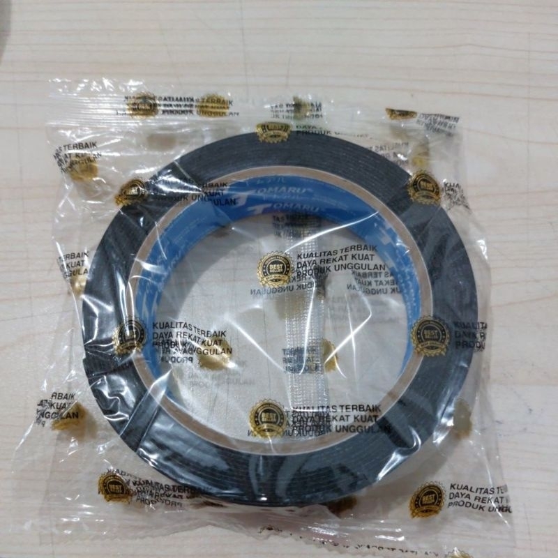 Jual ISOLASI BOLAK BALIK DOUBLE TAPE FOAM HIJAU TOMARU 2CM X 5 METER ...