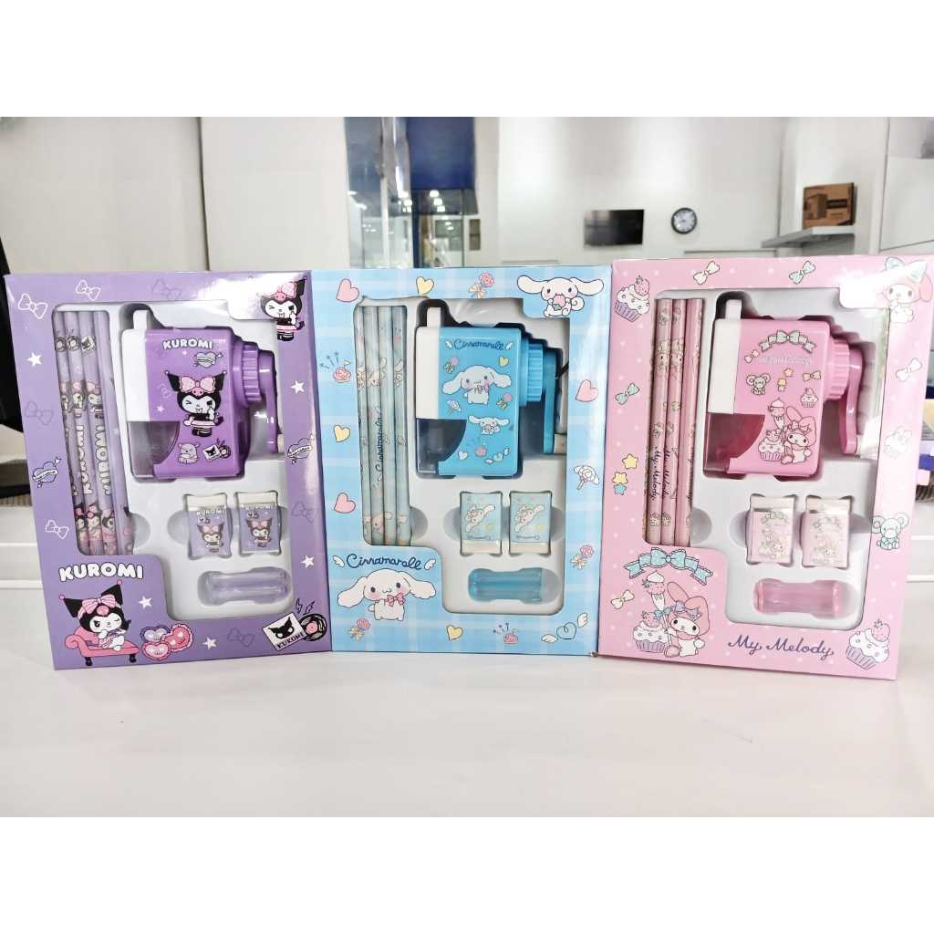 Jual STUDY SET ZD-868 KUROMI / CINNAMOROL / MELODY | Shopee Indonesia