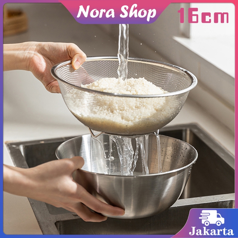 Jual Baskom Bolong Stainless 1 Set Baskom Saringan Sayuran Baskom ...