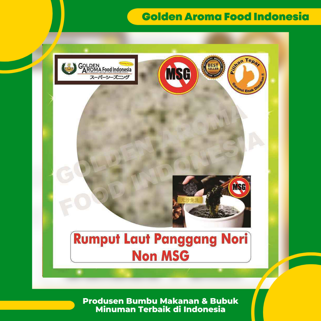 Jual Bumbu Tabur Rasa Rumput Laut Panggang Nori Non MSG 1Kg Bubuk ...