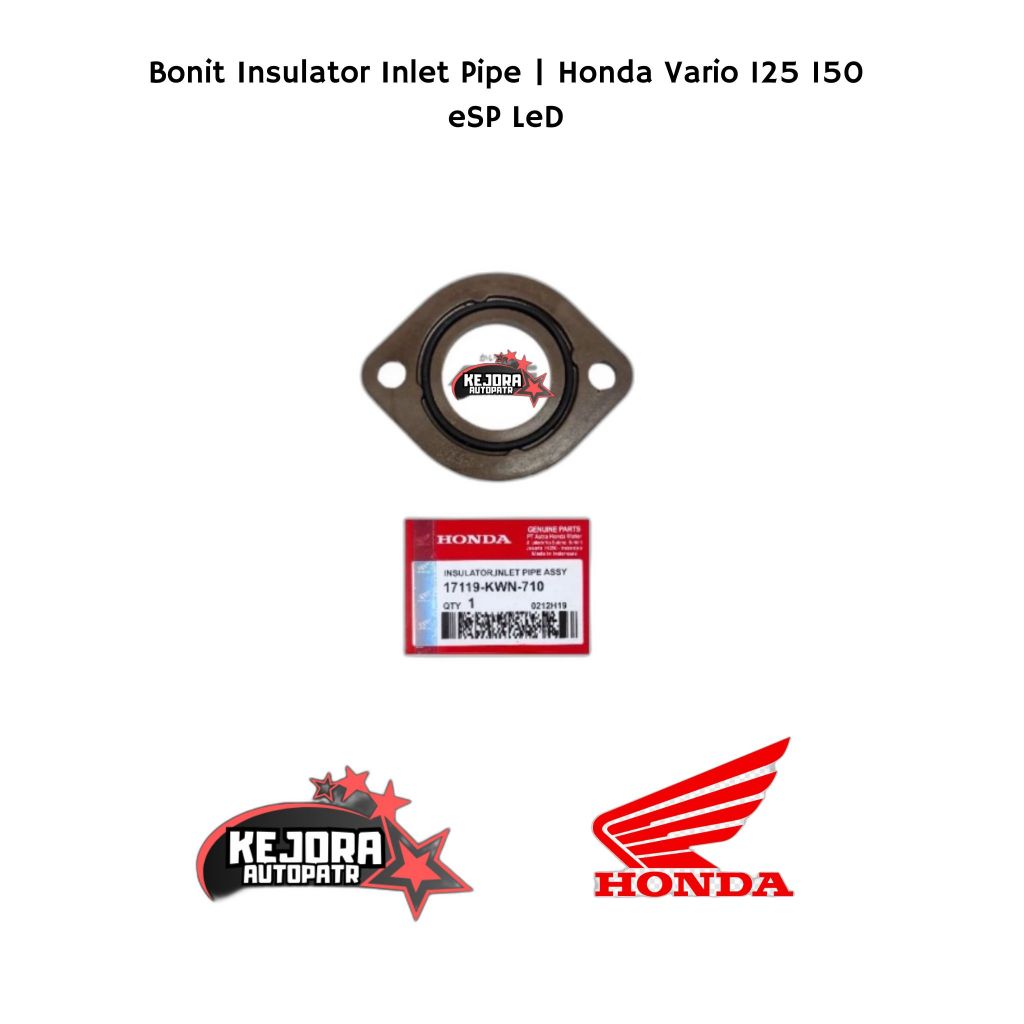 Jual insulator inlet pipe Assy Bonit intake manifold Honda Vario 125 fi LED K60 | Shopee Indonesia