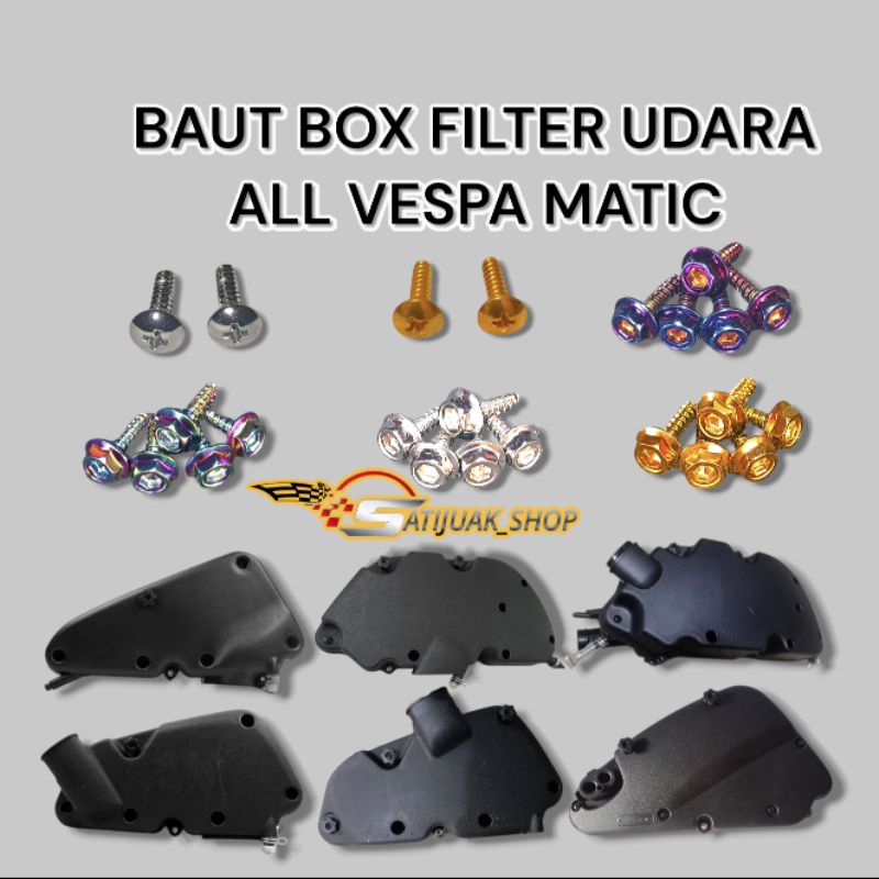 Jual BAUT VESPA MATIC BOX FILTER UDARA ALL VESPA MATIC | Shopee Indonesia