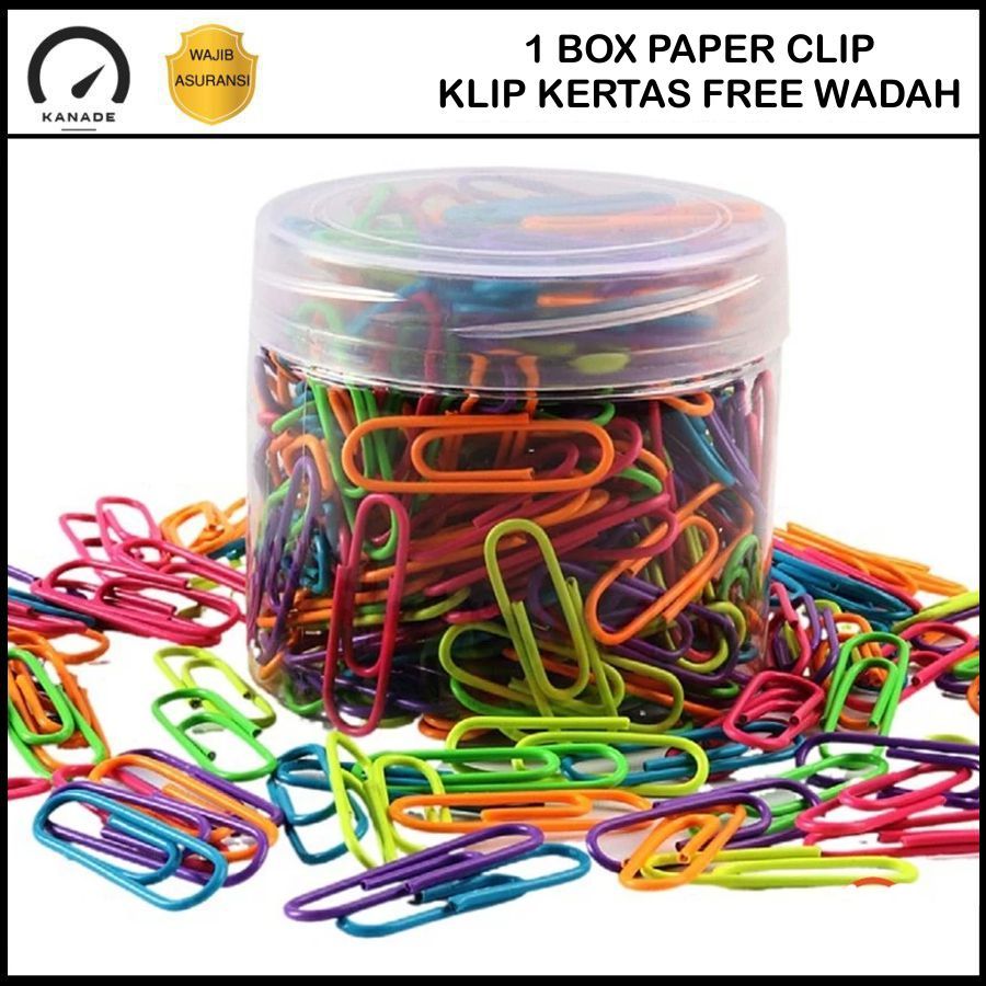Jual Paper Clip Warna Metalic Klip Kertas Penjepit Kertas Warna Metalik ...