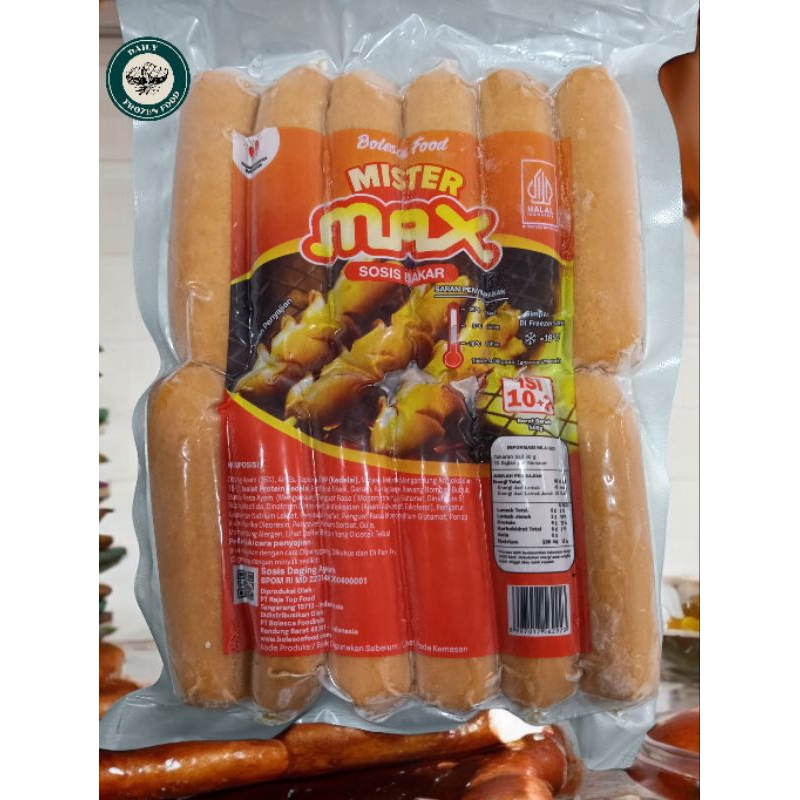 Jual Mister Max Sosis Bakar Ayam Mini & Jumbo 500gr / Sosis Bakar ...