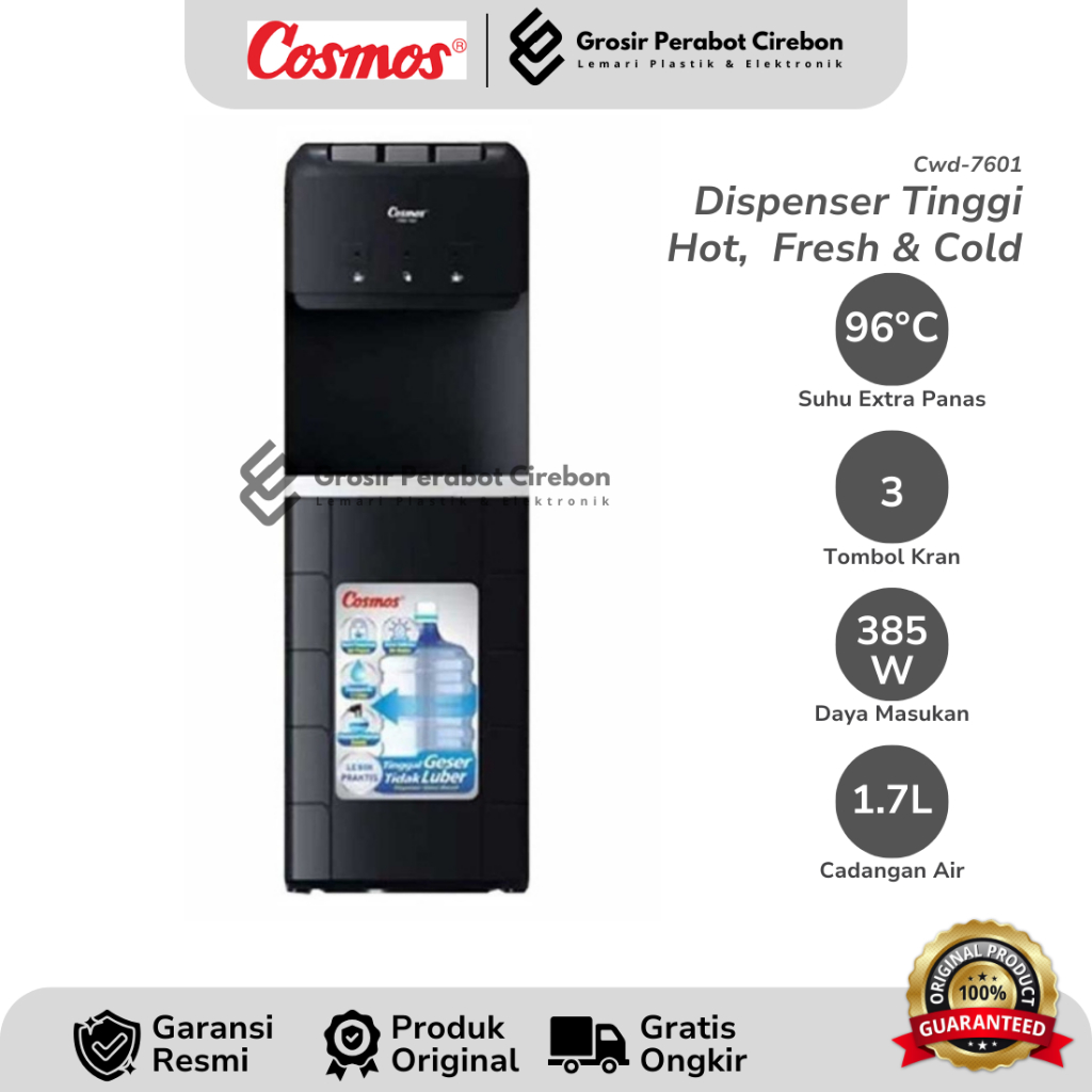 Jual COSMOS WATER DISPENSER CWD-7601 / CWD 7601 WATER DISPENSER COSMOS ...