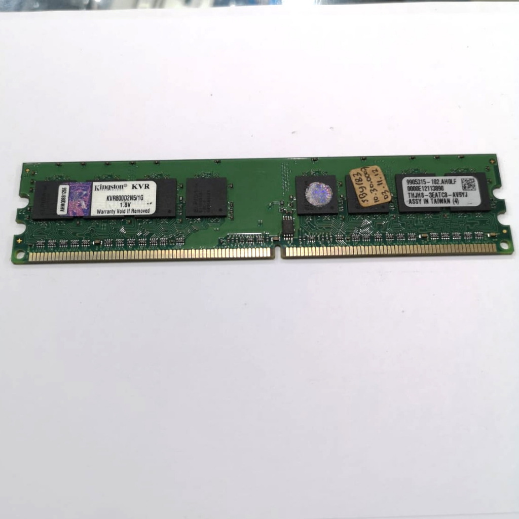 Jual DDR2 Kingston 1GB KVR800D2N5 PC6400 RAM PC Bekas | Shopee Indonesia
