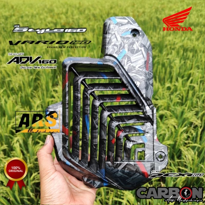 Jual Cover Radiator PCX VARIO ADV Stylo 160 Carbon WTP Motif Chopped ...