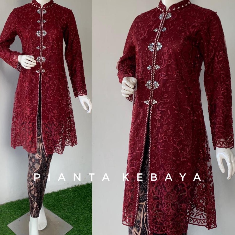 Jual Kebaya tunik mewah part 2 tille payet mutiara Kebaya sanghai busui kebaya terbaru kebaya ...