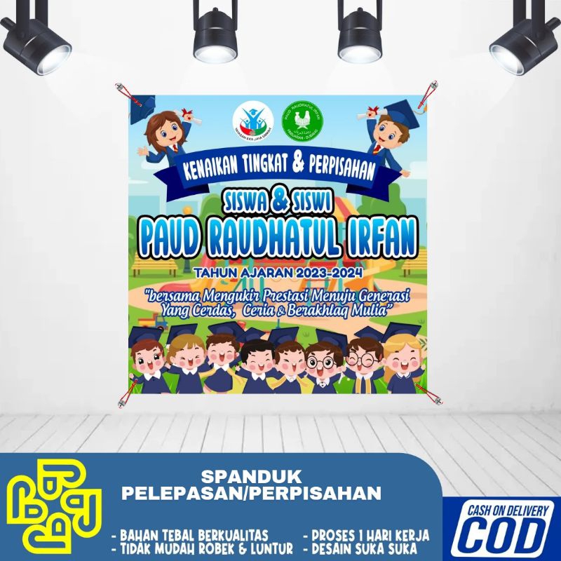 Jual spanduk banner perpisahan penerimaan TK PAUD SD terlaris bisa COD ...