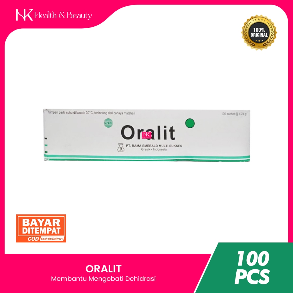 Jual Oralit 200 4.1gr Dus 100 Sachet - Bantu Mengobati Dehidrasi ...