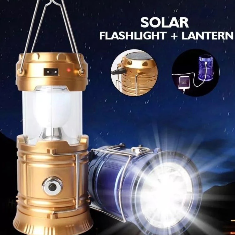 Jual Segera Belanja Lampu Emergency Camping LED Solar Lentera Tarik Solar 6 LED Camping Senter ...