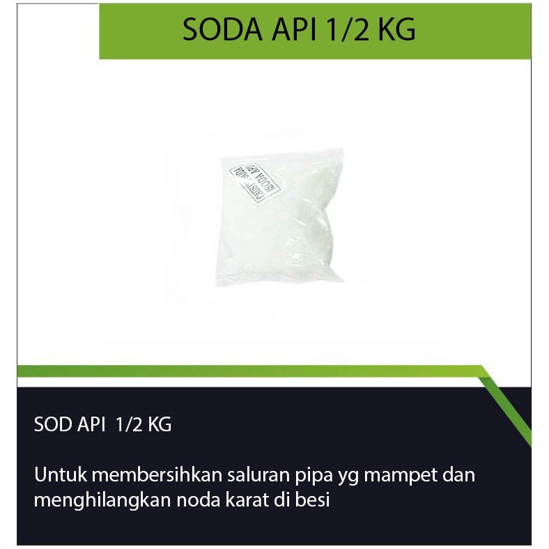 Jual Soda api / caustic soda / NaOH ( 1/2 kg/pack ) | Shopee Indonesia