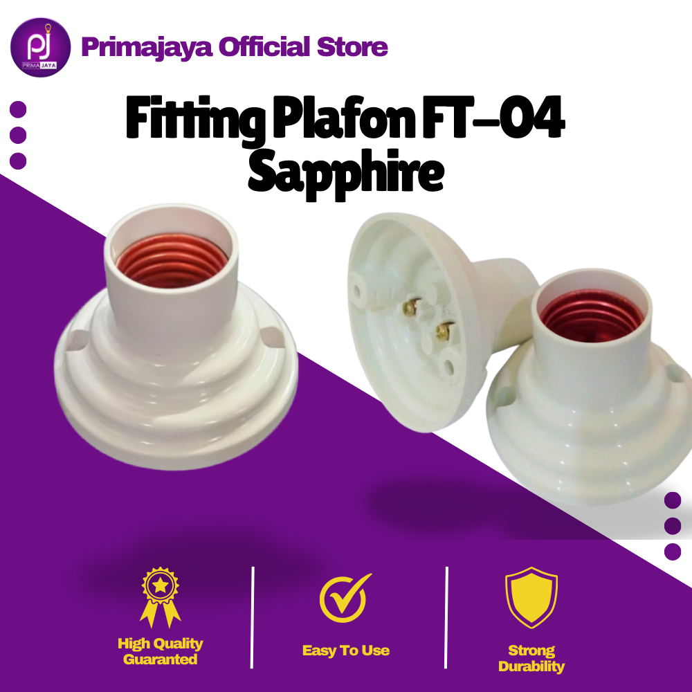 Jual Fitting Lampu Plafon Bulat Kecil Tempel OB Mini Warna Putih Fiting ...