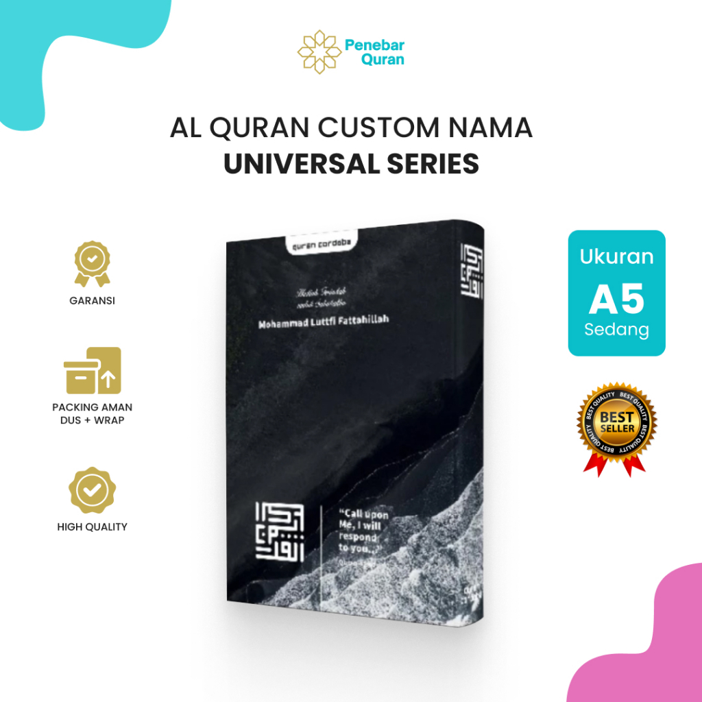 Jual Quran Custom Nama Universal Series Ukuran Sedang A5 | Shopee Indonesia