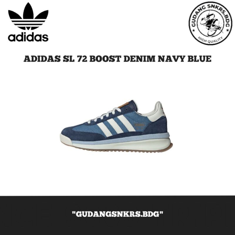 Jual (GUDANGSNKRS) Adidas SL 72 Boost Denim Navy Blue | Shopee Indonesia