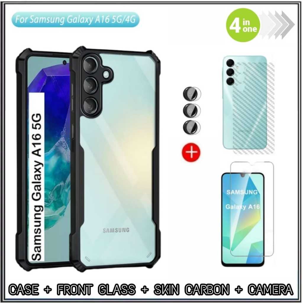 Jual PAKET 4IN1 Case Samsung A17 A26 A36 A56 A16 4G/5G A06 M15 5G F15 5G A35 5G A55 5G A15 A25 ...