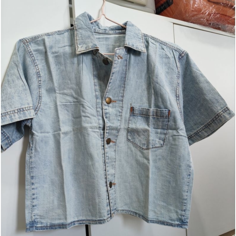 Jual Outer Denim, model crop, NBU | Shopee Indonesia