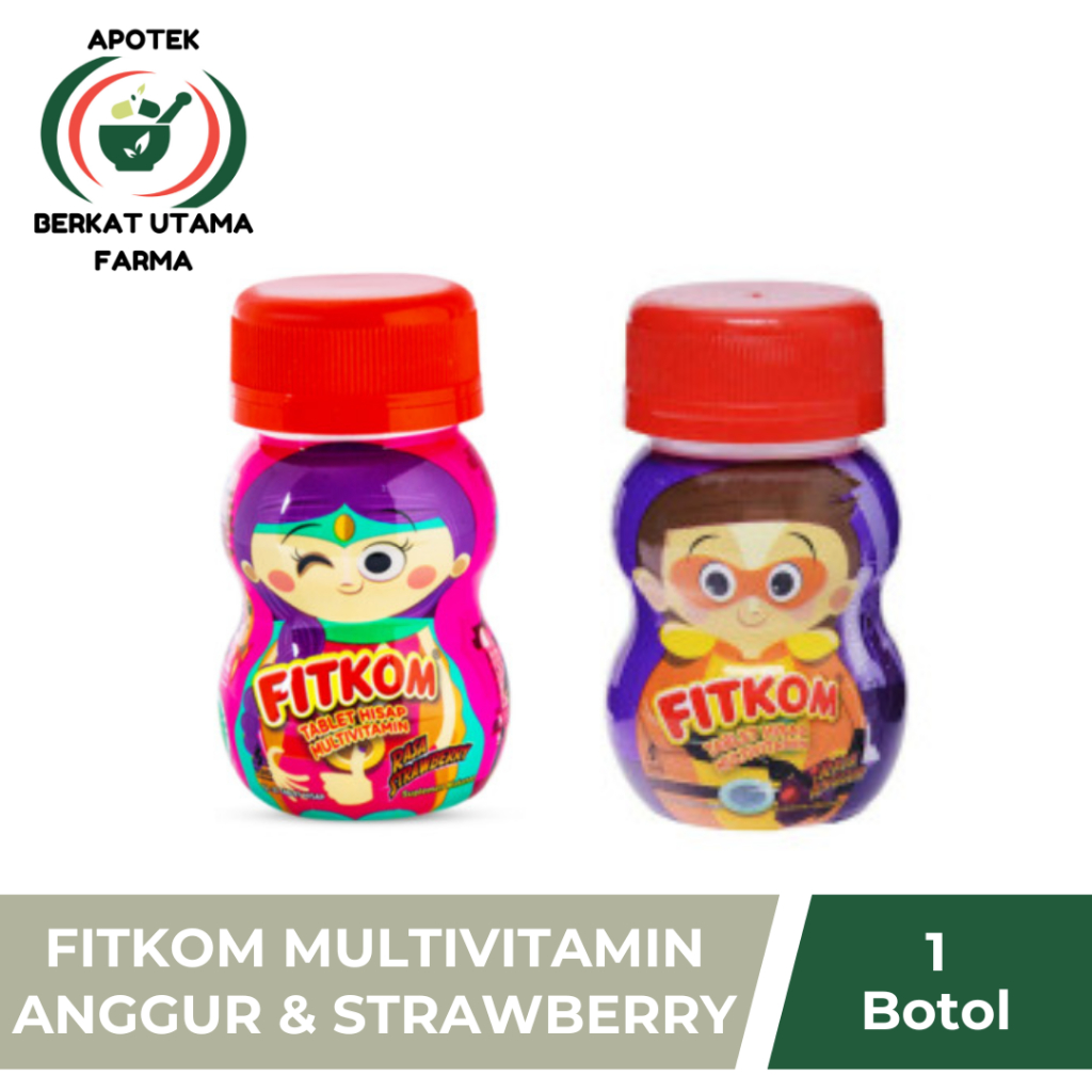 Jual fitkom multivitamin untuk anak anggur stroberi | Shopee Indonesia