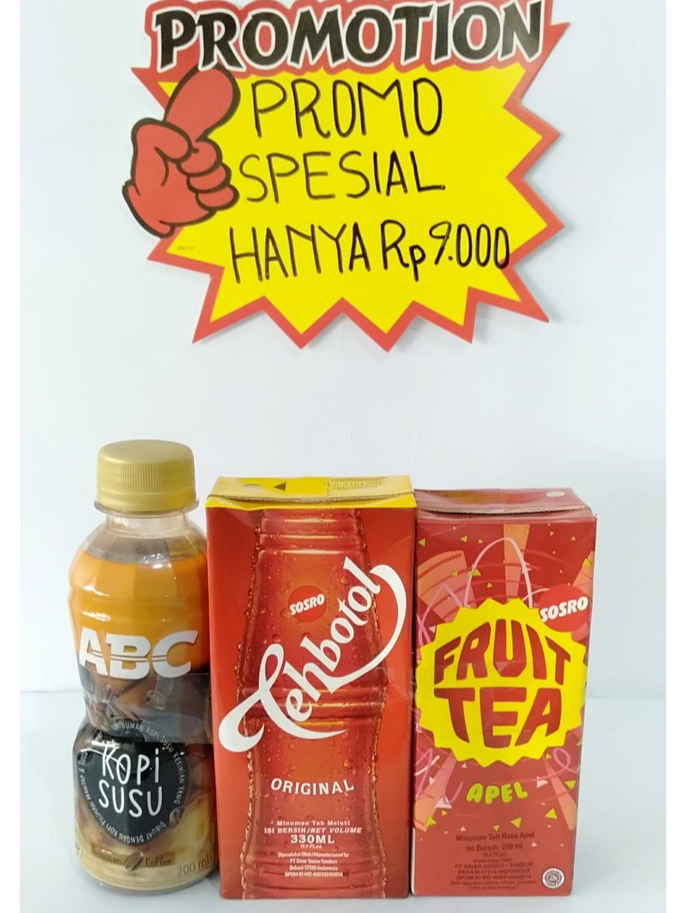 Jual PROMO SPESIAL (Fruit tea, Teh Botol 330 ML, Kopi ABC) | Shopee ...