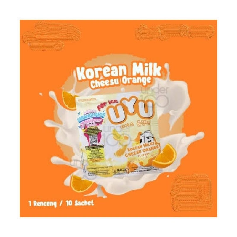 Jual Pop Ice Uyu Korean Milk Rasa Cheesu Orange | Shopee Indonesia