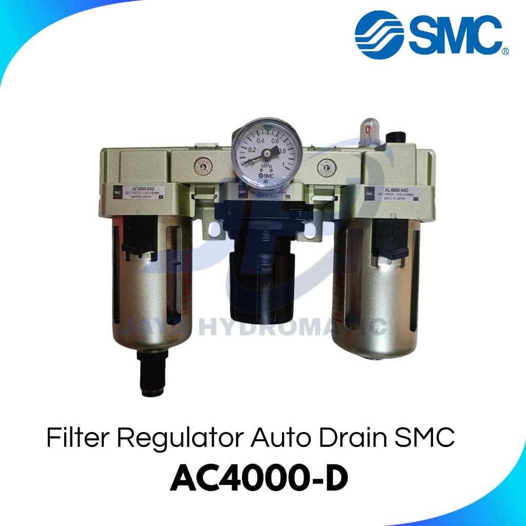 Jual Air Filter Regulator Lubricator Auto Drain SMC - AC4000-04D 1/2 ...