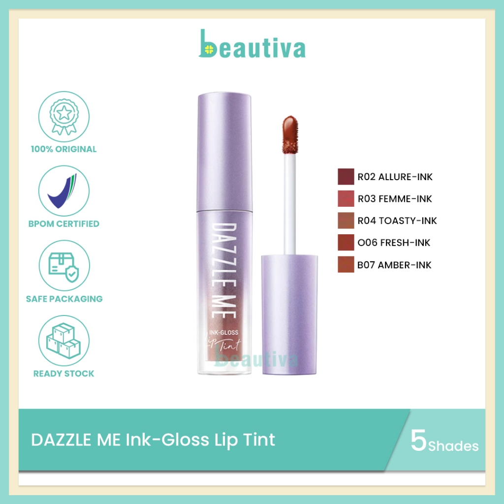 Jual DAZZLE ME Ink-Gloss Lip Tint | Shopee Indonesia