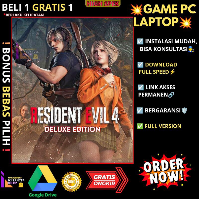 Jual Resident Evil 4 Remake Deluxe Edition (2023) - PC LAPTOP GAMES - ORIGINAL WINDOWS | Shopee ...