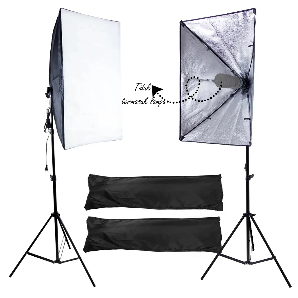 Jual Softbox Stand Lighting Lamp Fhoto Studio Plus Tripod 2.1M | Shopee Indonesia