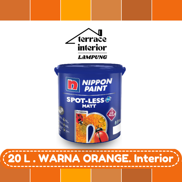 Jual Cat Tembok Nippon Paint Spotless Plus Matt Interior Warna Orange ...
