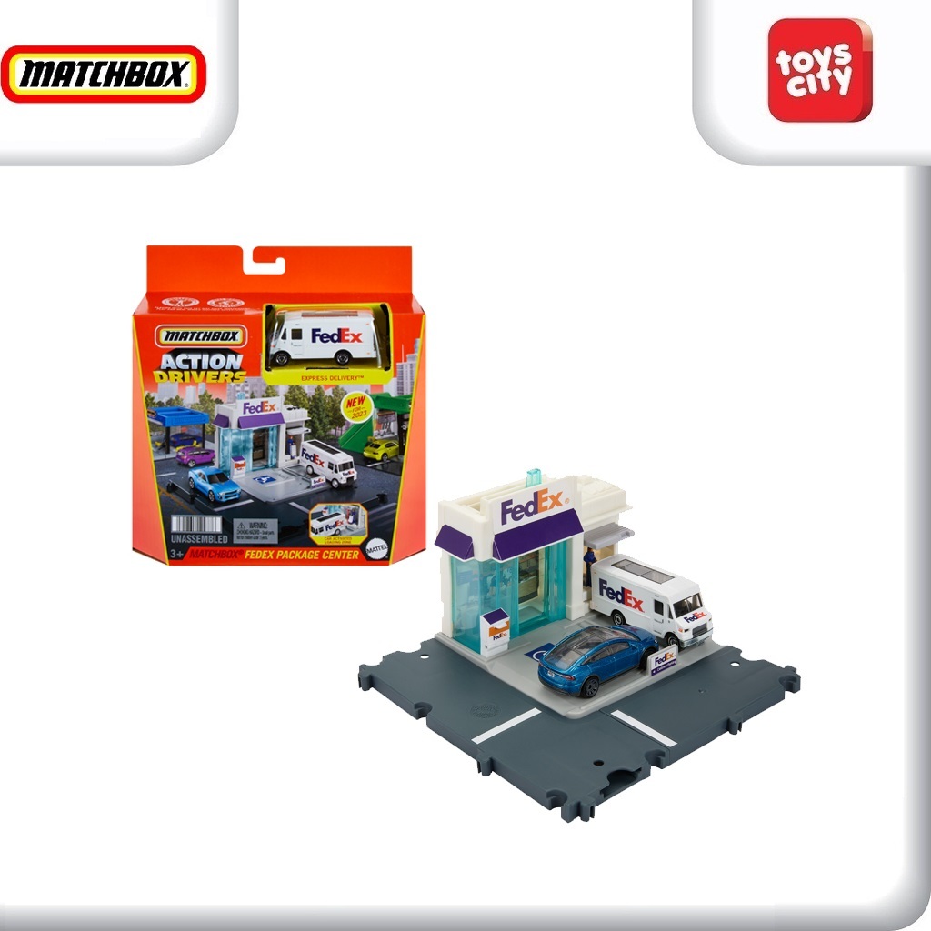 Jual Matchbox - Action Drivers - FEDEX Package Center - MBX City Bus ...