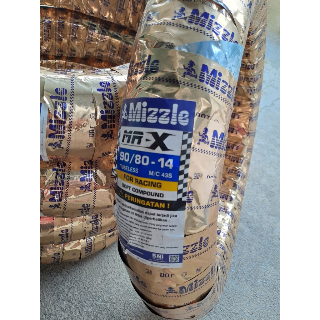 Jual Ban Motor Matic Racing Soft Compound MIZZLE MRX MR X 90/80 RING 14 ...