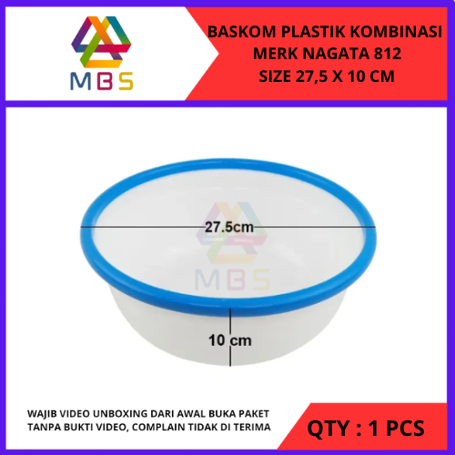 Jual BASKOM PLASTIK KOMBINASI MERK NAGATA 812 UKURAN 27,5 X 10 CM BAHAN ...