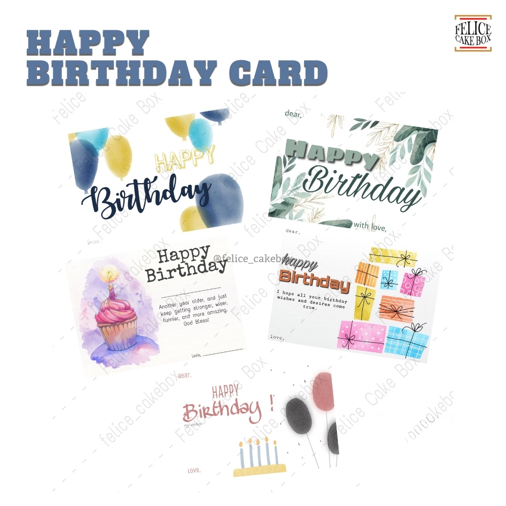 Jual HAPPY BIRTHDAY CARD isi 5 pcs / KARTU UCAPAN ULANG TAHUN ...
