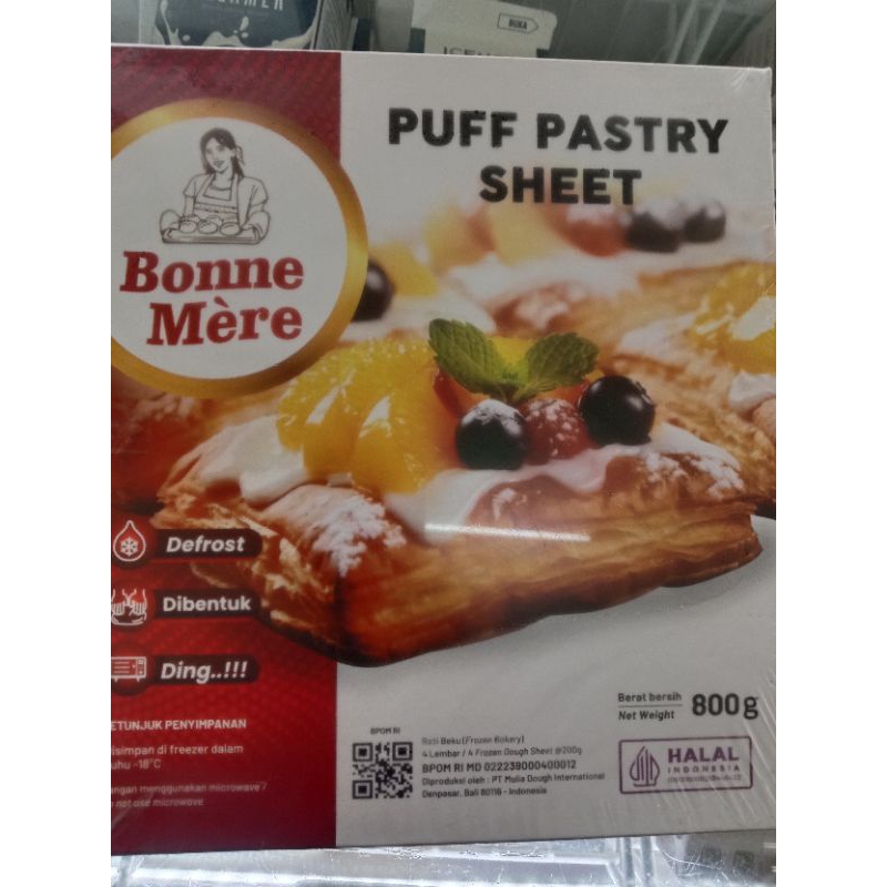 Jual Bonne Mere Puff Pastry Sheet 800g(Hanya kiriman Instan) | Shopee ...