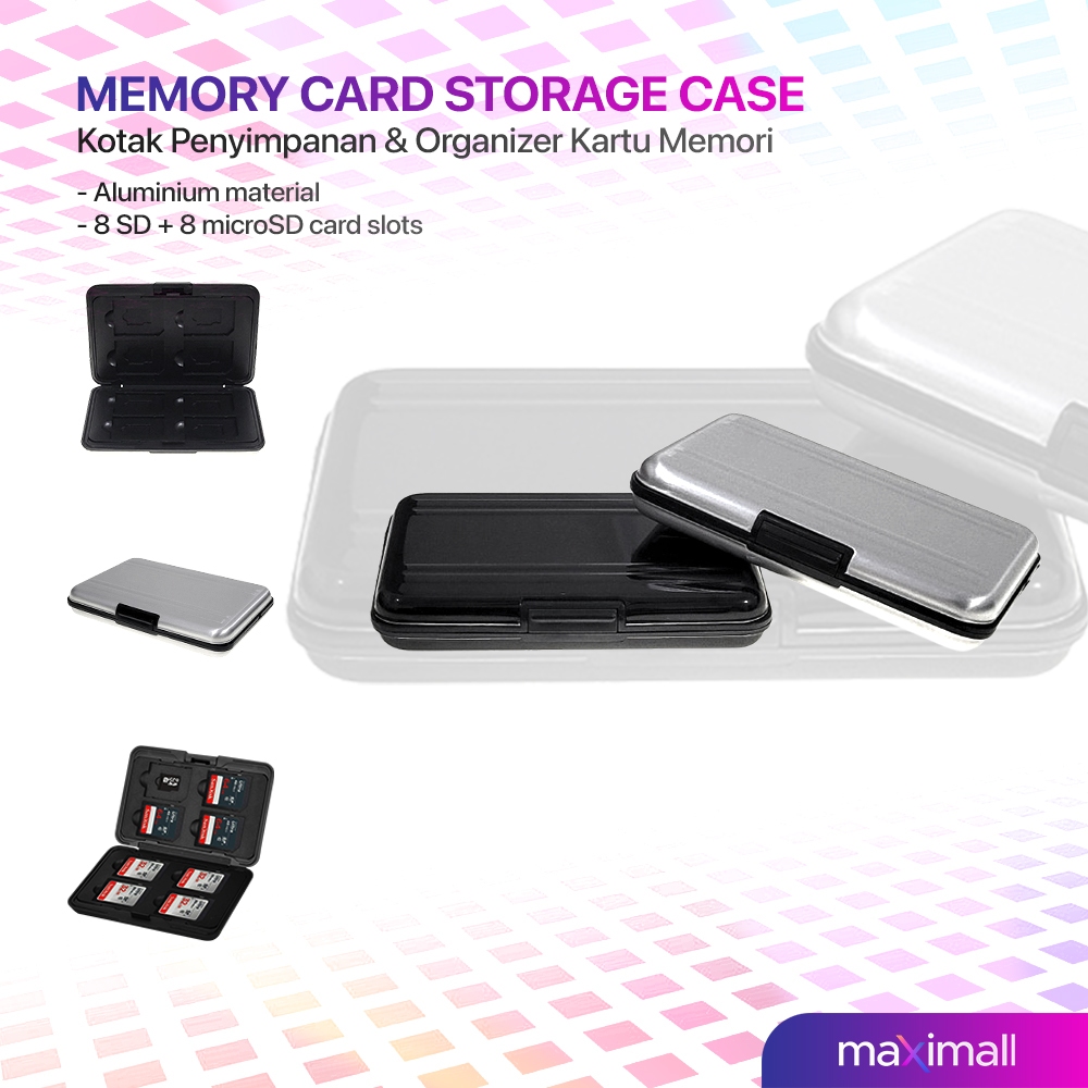 Jual Kotak Tempat Penyimpanan Kartu Memori / MicroSD + SD Memory Card ...