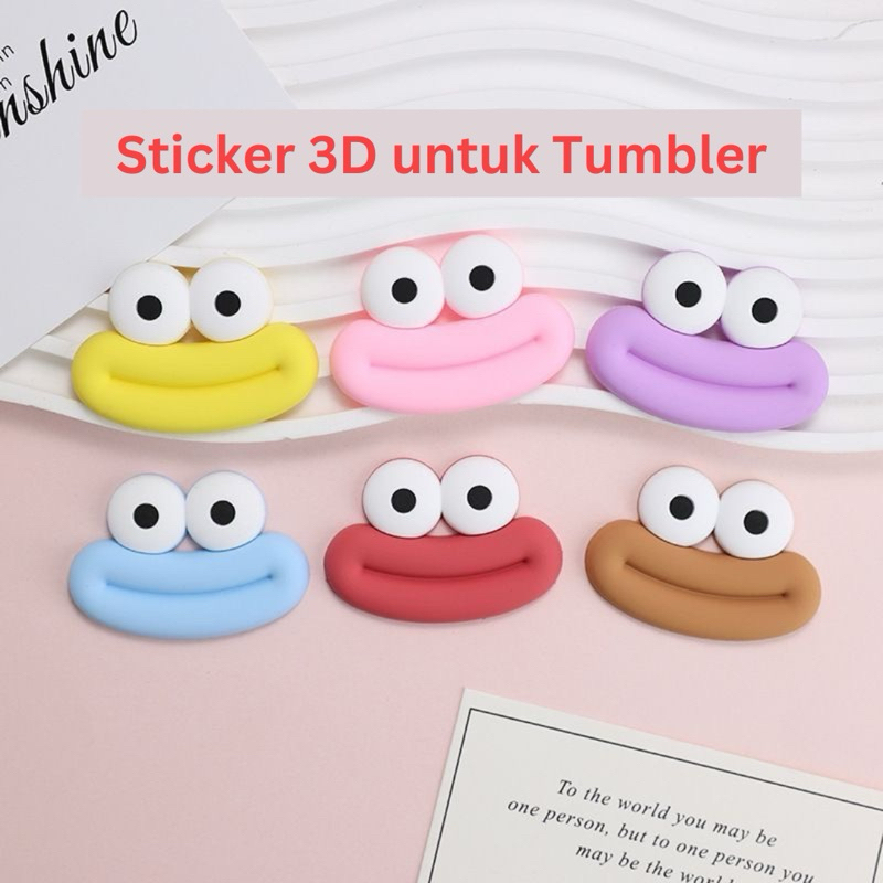 Jual DIMLA-Sticker 3D Tumbler. Sticker Tumbler. Stiker Botol Minum ...