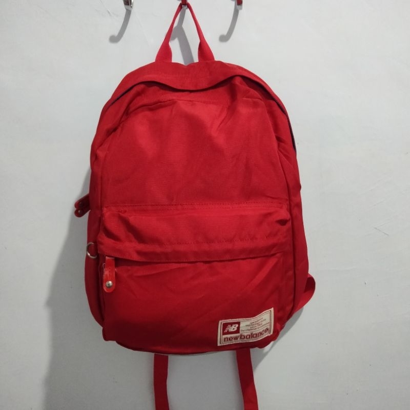 Jual Tas ransel backpack new balance merah fanta second | Shopee Indonesia