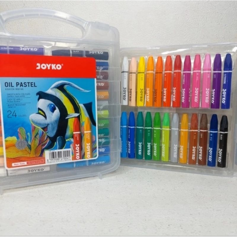 Jual Crayon Joyko 24 warna / oil pastel Joyko op-24 s | Shopee Indonesia