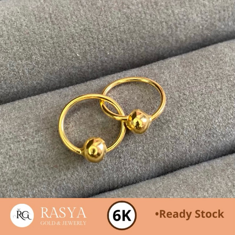 Jual Anting Emas Mrican Baby Kadar 300 / 6K Anting Dakocan Anak Bayi ...