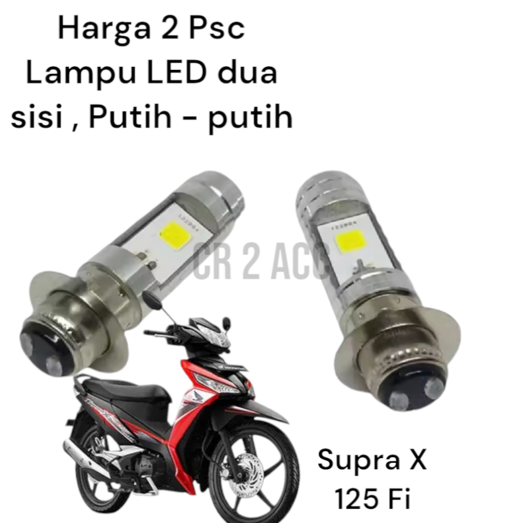 Jual HARGA 2 PSC BHOLAM LAMPU DEPAN LED SUPRA X 125 NYALA DUA SISI ...