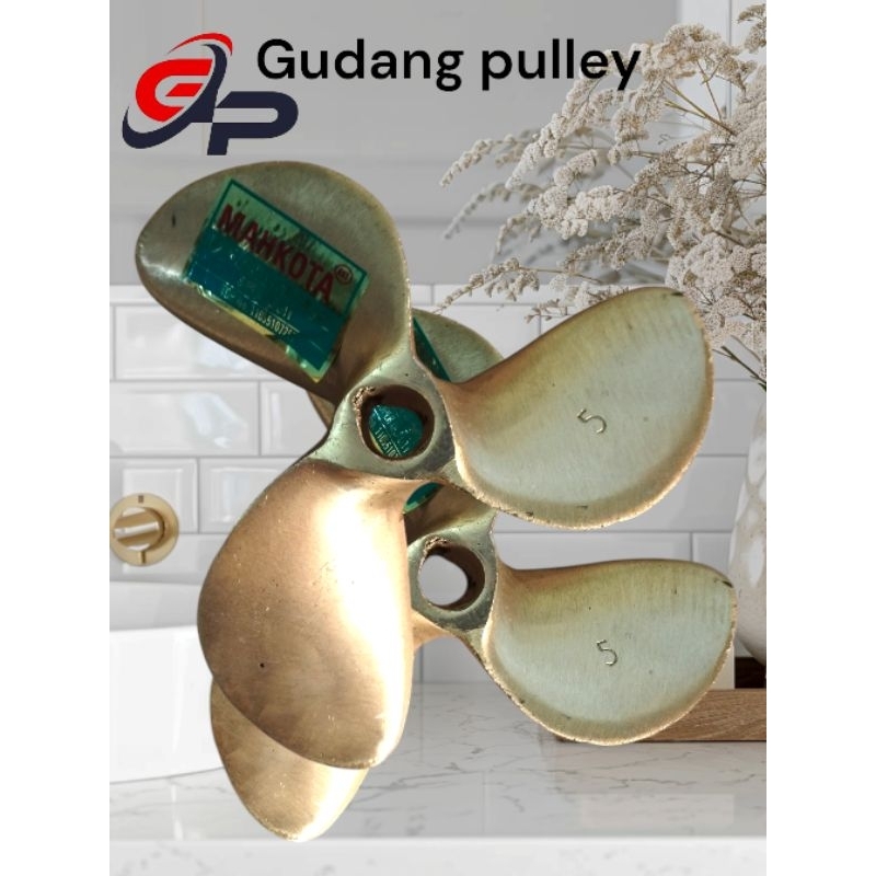 Jual besi kuningan asli>>> Grosir kipas perahu baling perahu no 5 as 3 ...