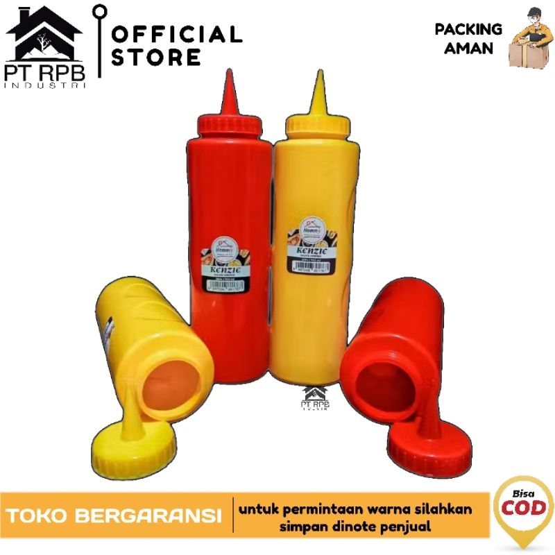 Jual Botol Saus Saos Botol Sauce Mayonaise Kecap Cuka Minyak 700ML ...