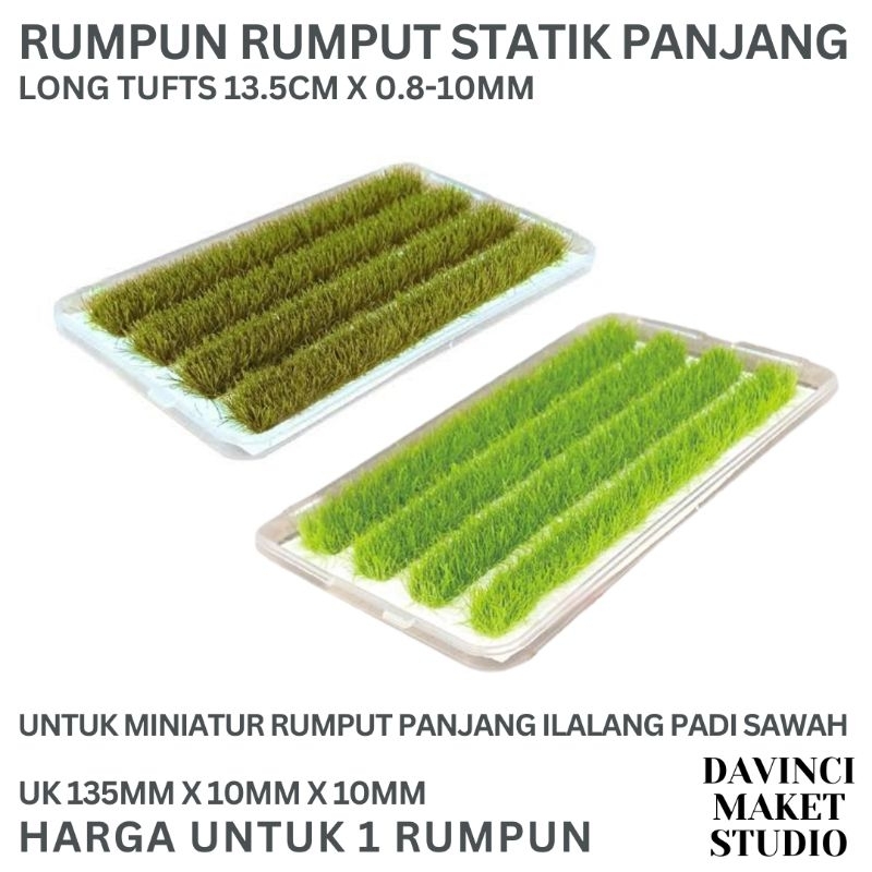 Jual (Satuan Panjang) Miniatur Tanaman Rumput Statik Panjang Semak Padi ...