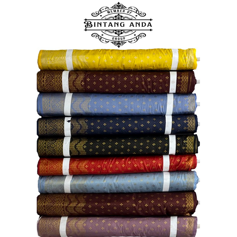 Jual Bahan Songket Melayu / Kain Songket Meteran / Kain Songket Melayu ...
