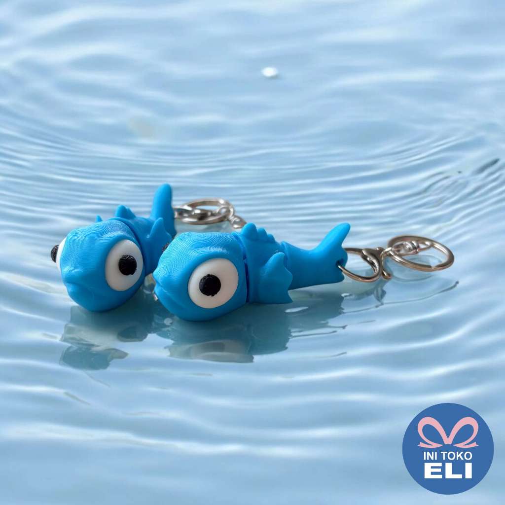 Jual Gantungan Kunci Ikan Fleksibel Fish Keychain | Shopee Indonesia