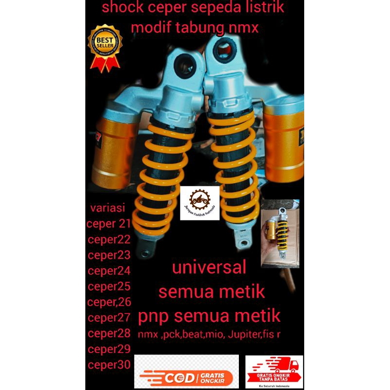 Jual shockbreaker belakang hidrolis tabung nmax,pnp sepeda listrik,beat ...