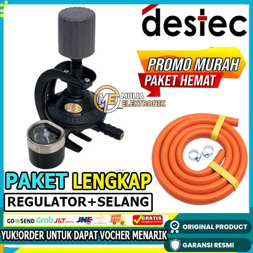 Jual Regulator Gas Anti Bocor Destec Com U12 R Meter + Selang Super ...