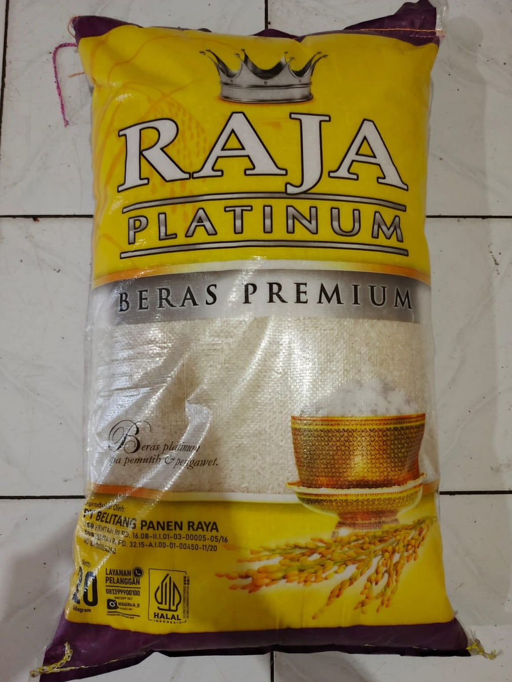 Jual Beras Raja Platinum 20kg | Shopee Indonesia