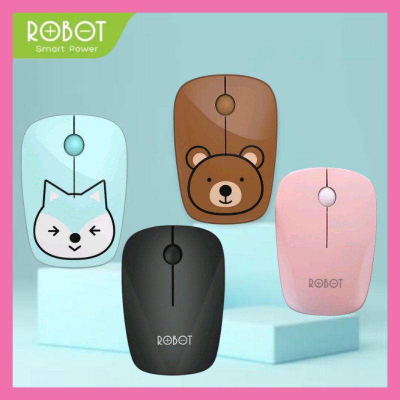 Jual Robot M220 Wireless Mouse 2.4G Optical Mouse | Shopee Indonesia